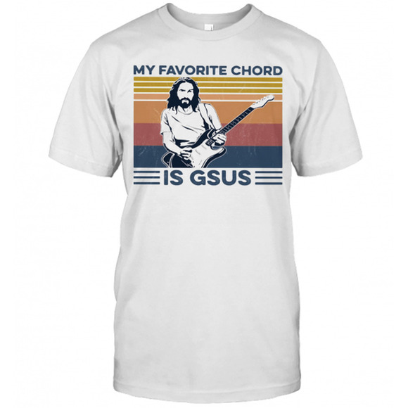 Shirts | Guitar My Favorite Chord Is Gsus Retro Tshirt | Poshmark